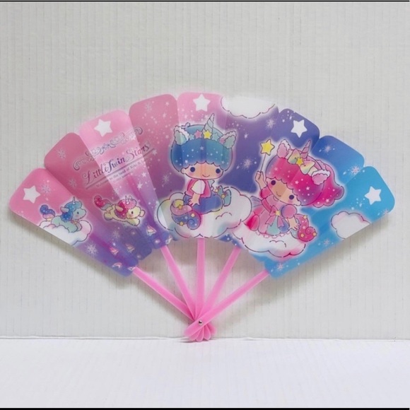 Sanrio | Accessories | Little Twin Stars Kiki Lala Water Folding Fan ...